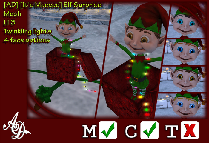 Second Life Marketplace - [AD] [It's Meeeee] Elf Surprise
